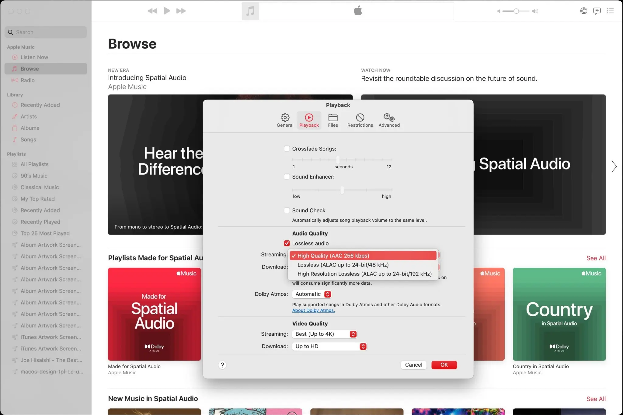 Hướng dẫn bật Spatial Audio và Hi-res Lossless trên Apple Music
