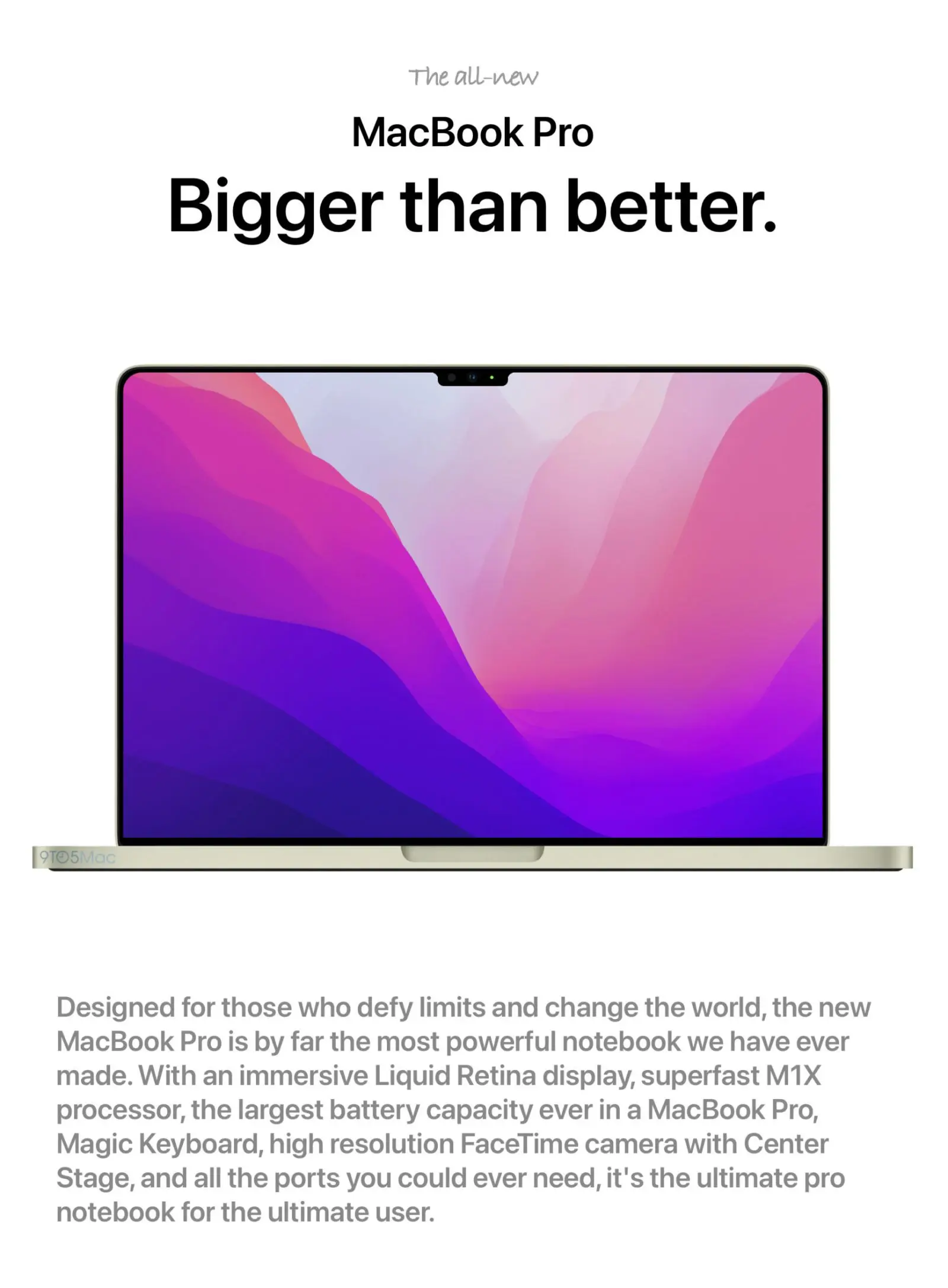 Hình ảnh concept MacBook Pro với cụm cảm biến như iPhone - ONTOP.vn