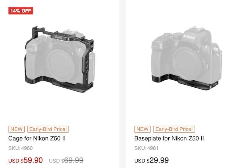 Cũng được công bố hôm nay: Bộ mở rộng SmallRig cho máy ảnh Nikon Z50II ...